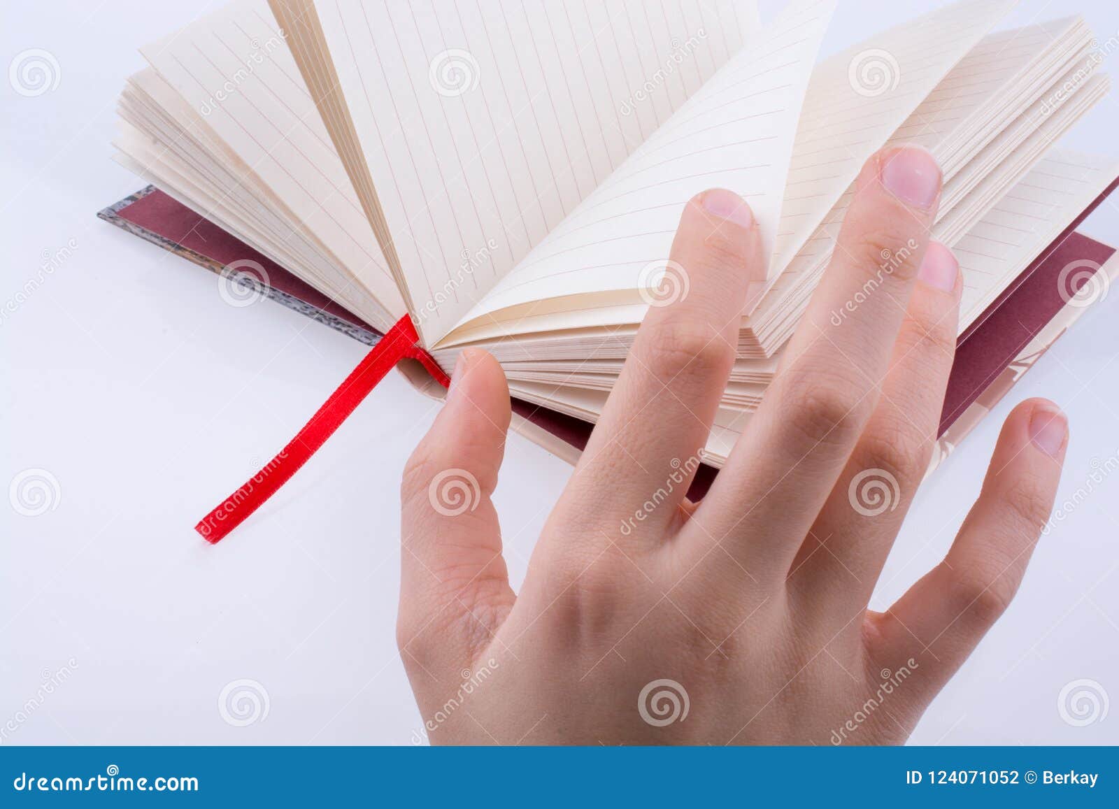 Hand holding notebook stock photo. Image of educate - 124071052