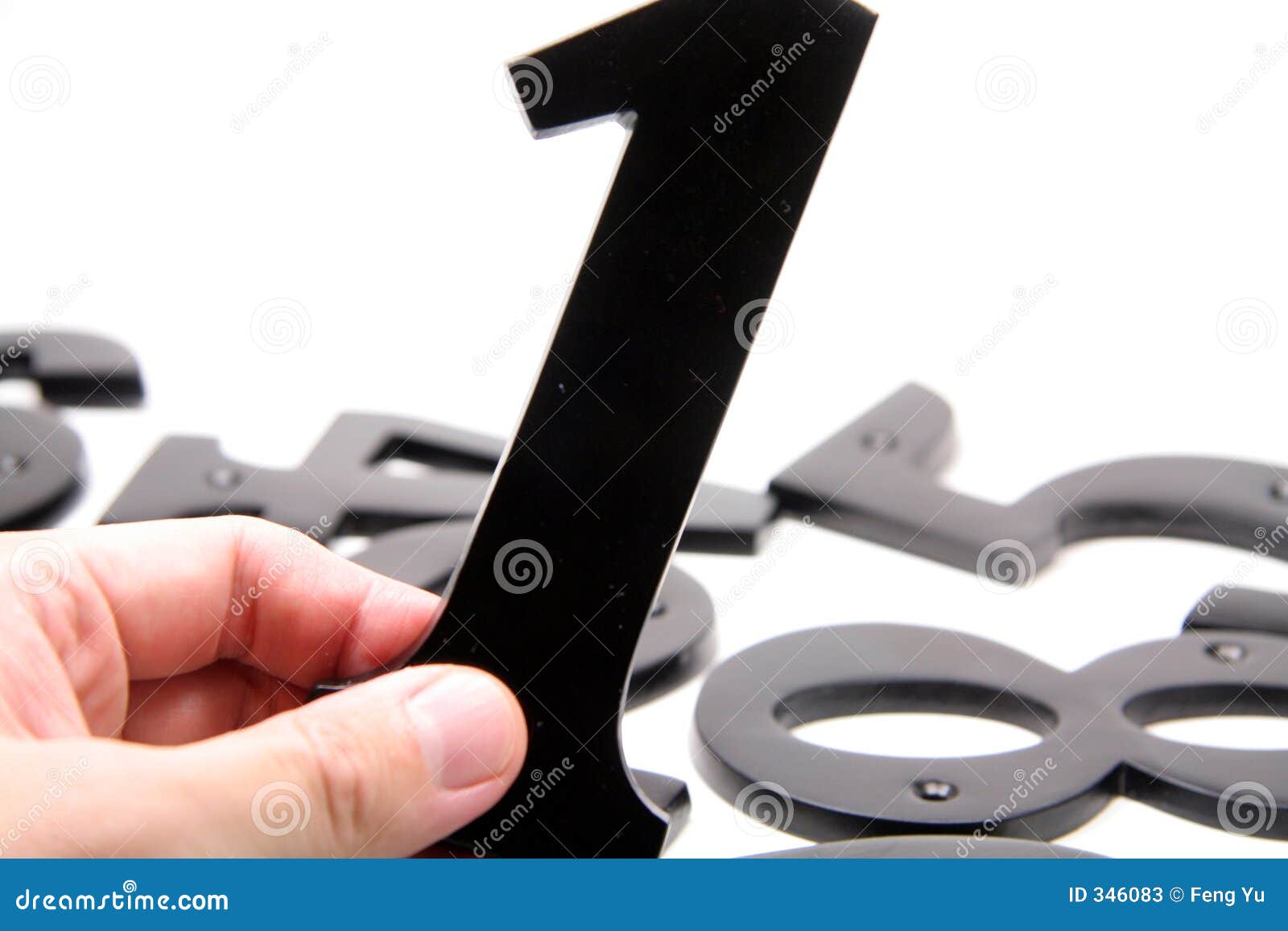 Hand holding number 1 stock image. Image of sign, fingers - 346083