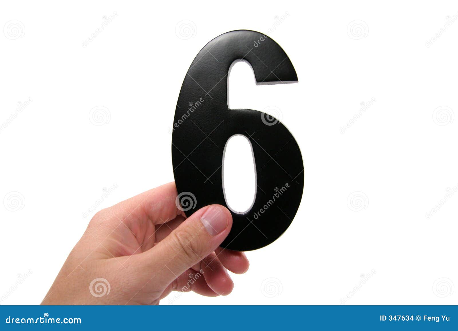 Hand holding number 6 stock photo. Image of numbers, sign - 347634