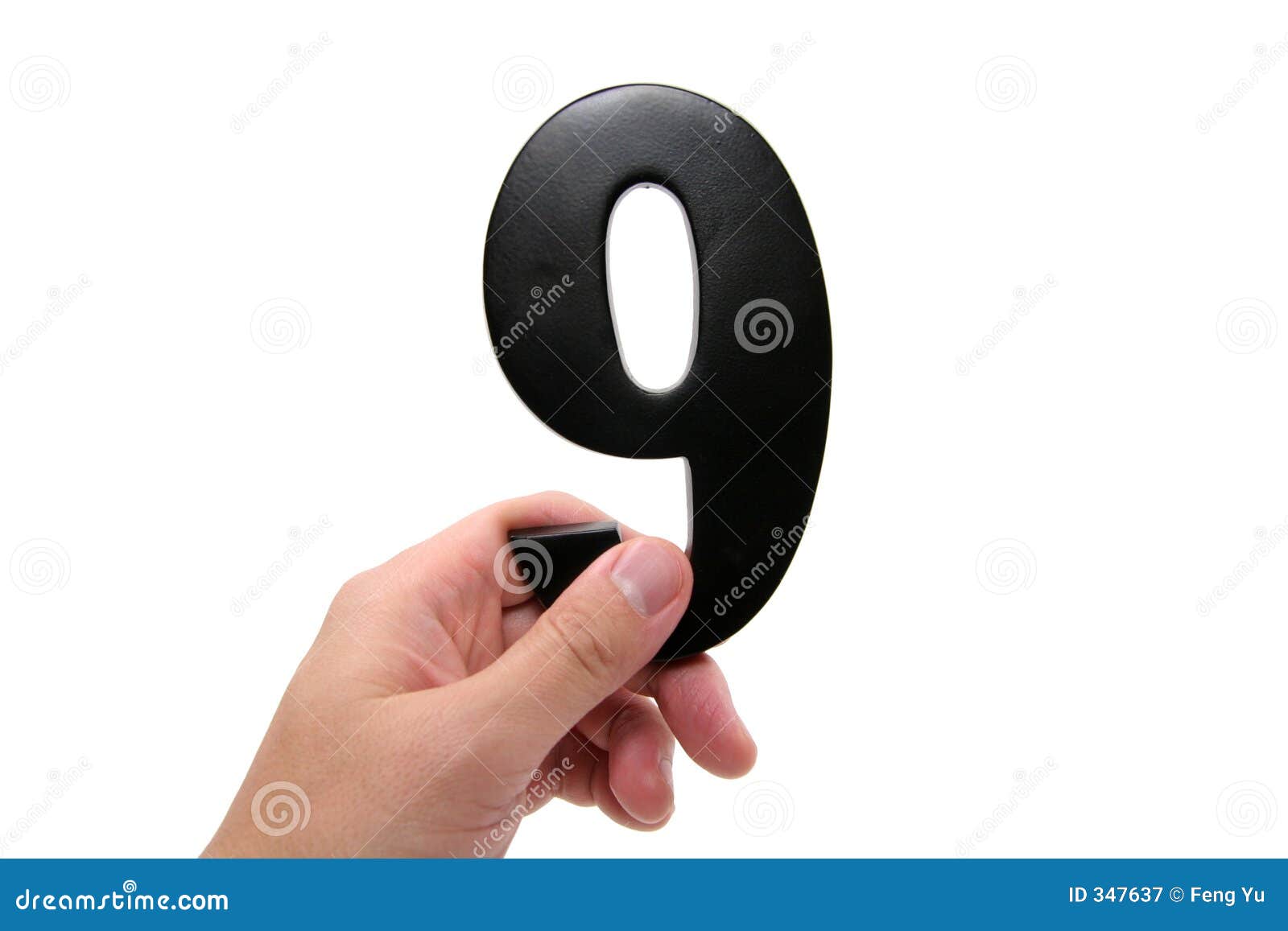 Hand holding number 9 stock image. Image of nine, metaphorical - 347637