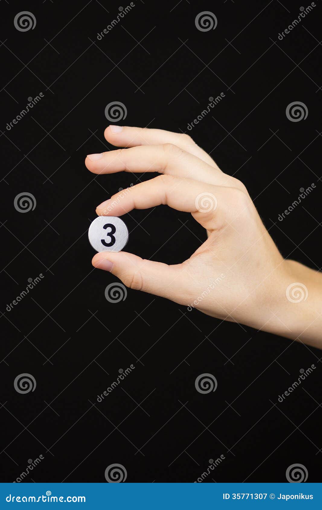 Hand holding a number stock image. Image of give, finger - 35771307