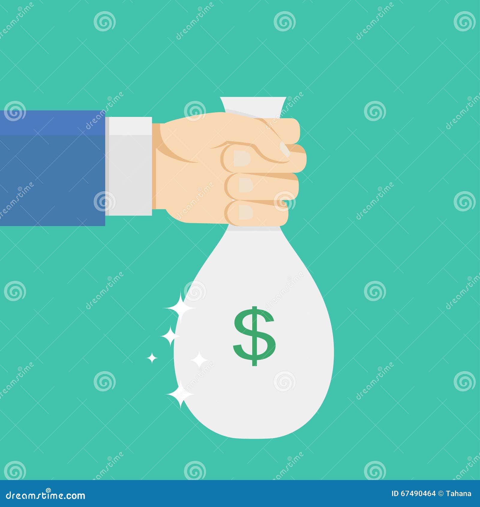 Hand Holding or Offering Money Stock Vector - Illustration of monetary ...