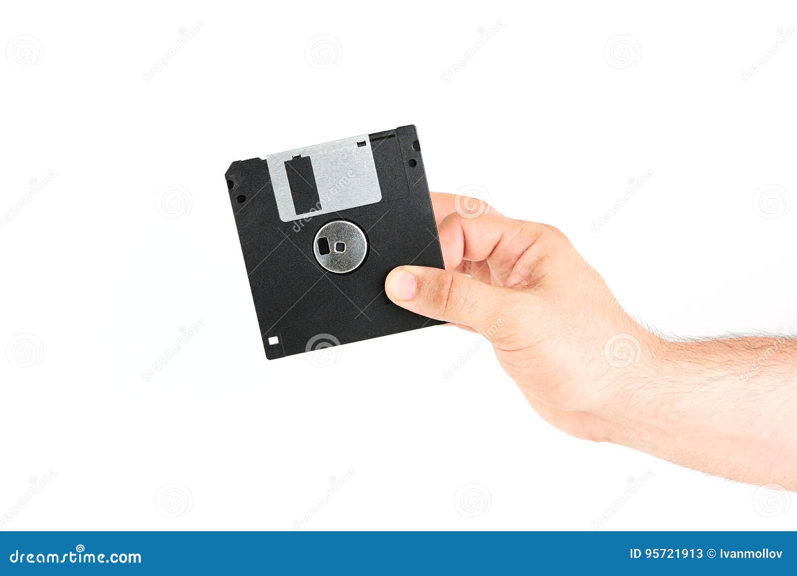 Hand Holding Old Floppy Disk Stock Image - Image of disc, retro: 95721913