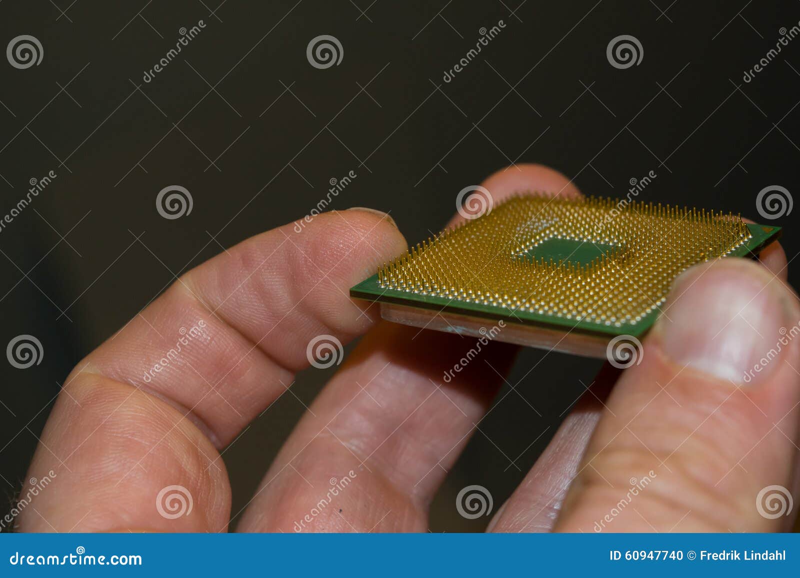 Hand Holding an Old Processor Stock Photo - Image of circuit, hand ...