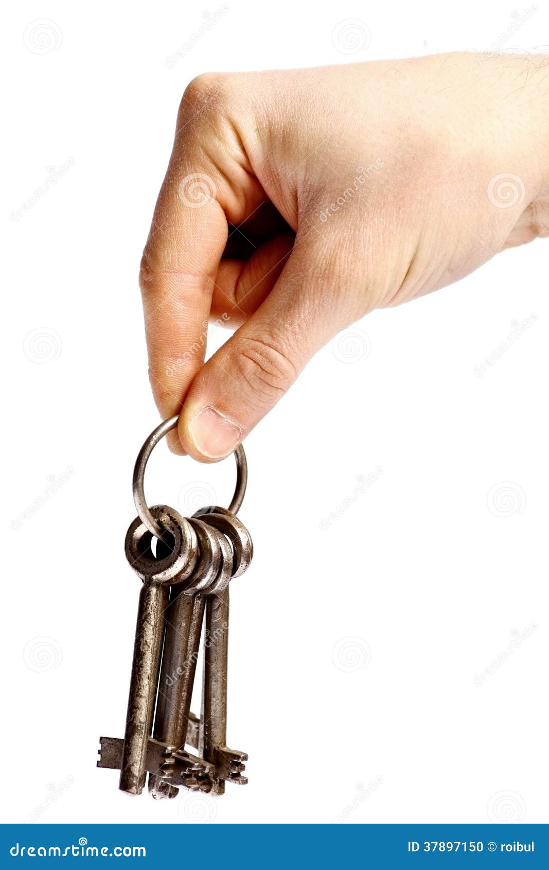 Hand Holding Old Rusty Keys on a Ring Stock Photo - Image of private ...