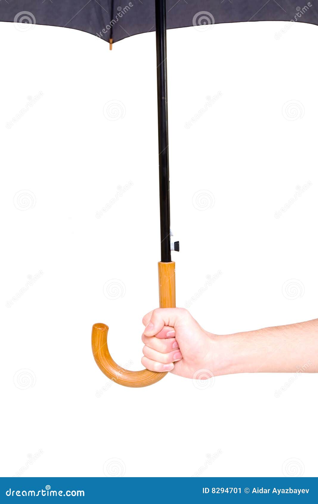 Hand Holding Opened Umbrella Stock Image - Image of closed, accessory ...