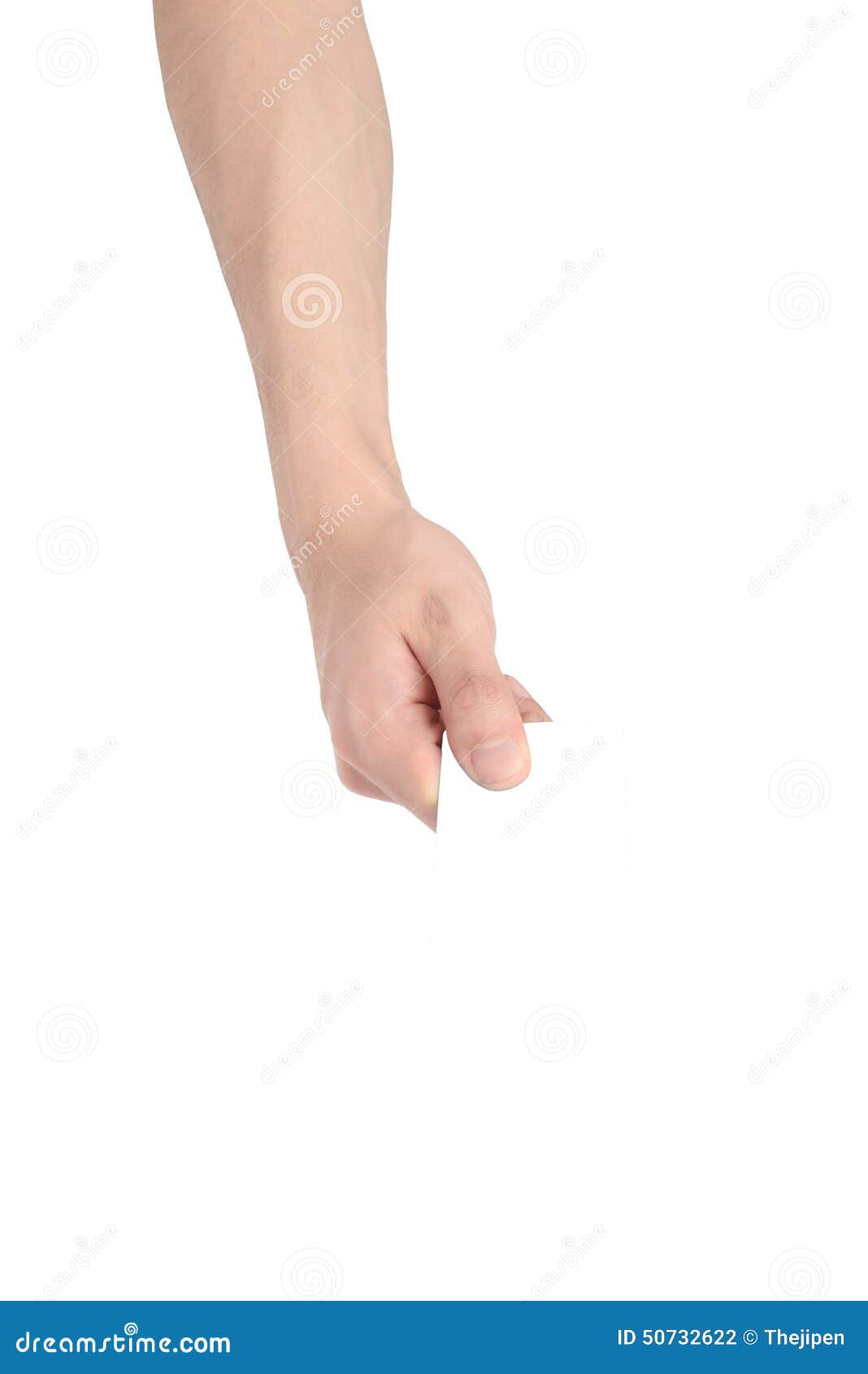 Hand Holding Out Blank Card Stock Photo - Image of business, payment ...