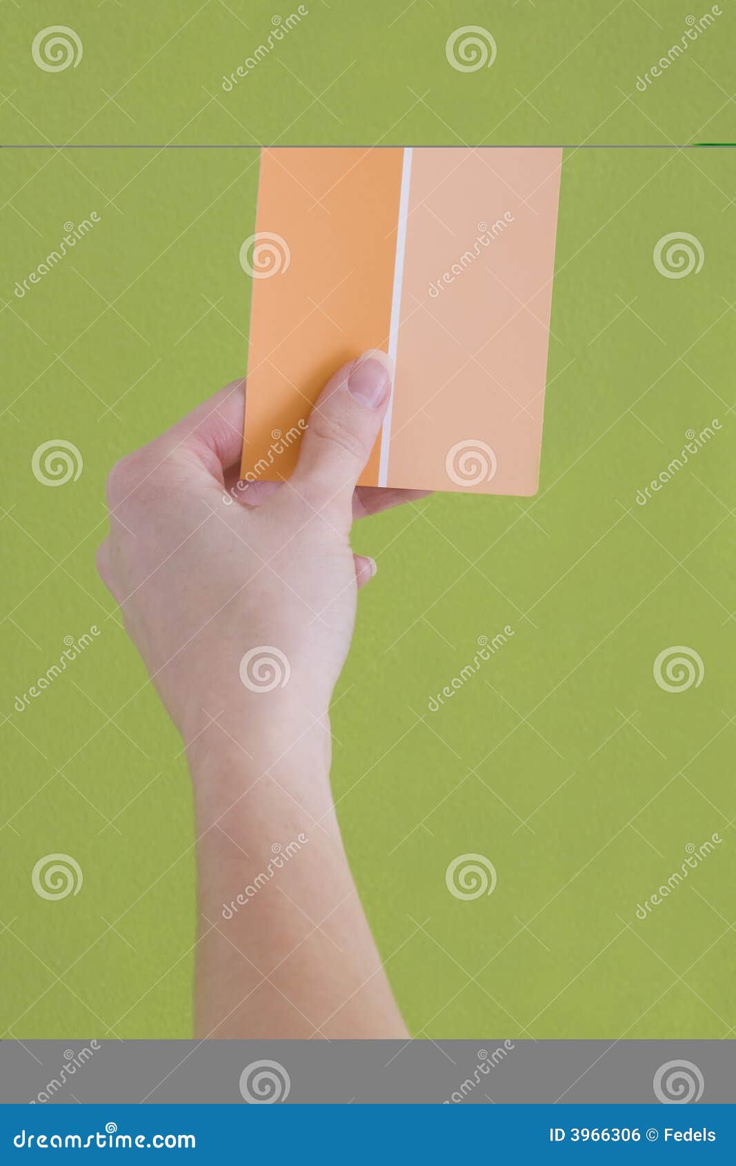 Hand Holding Paint Sample stock photo. Image of multi - 3966306