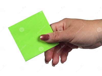 Hand Holding Paper stock photo. Image of paper, message - 130230