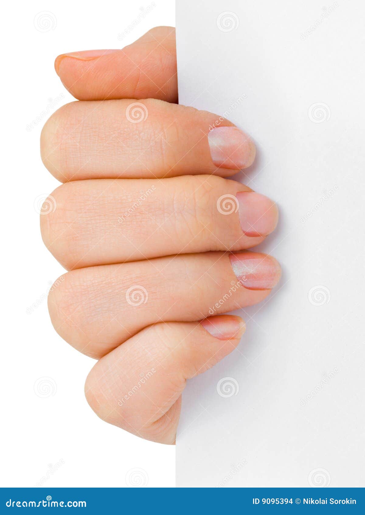 Hand Holding Paper Stock Images - Image: 9095394