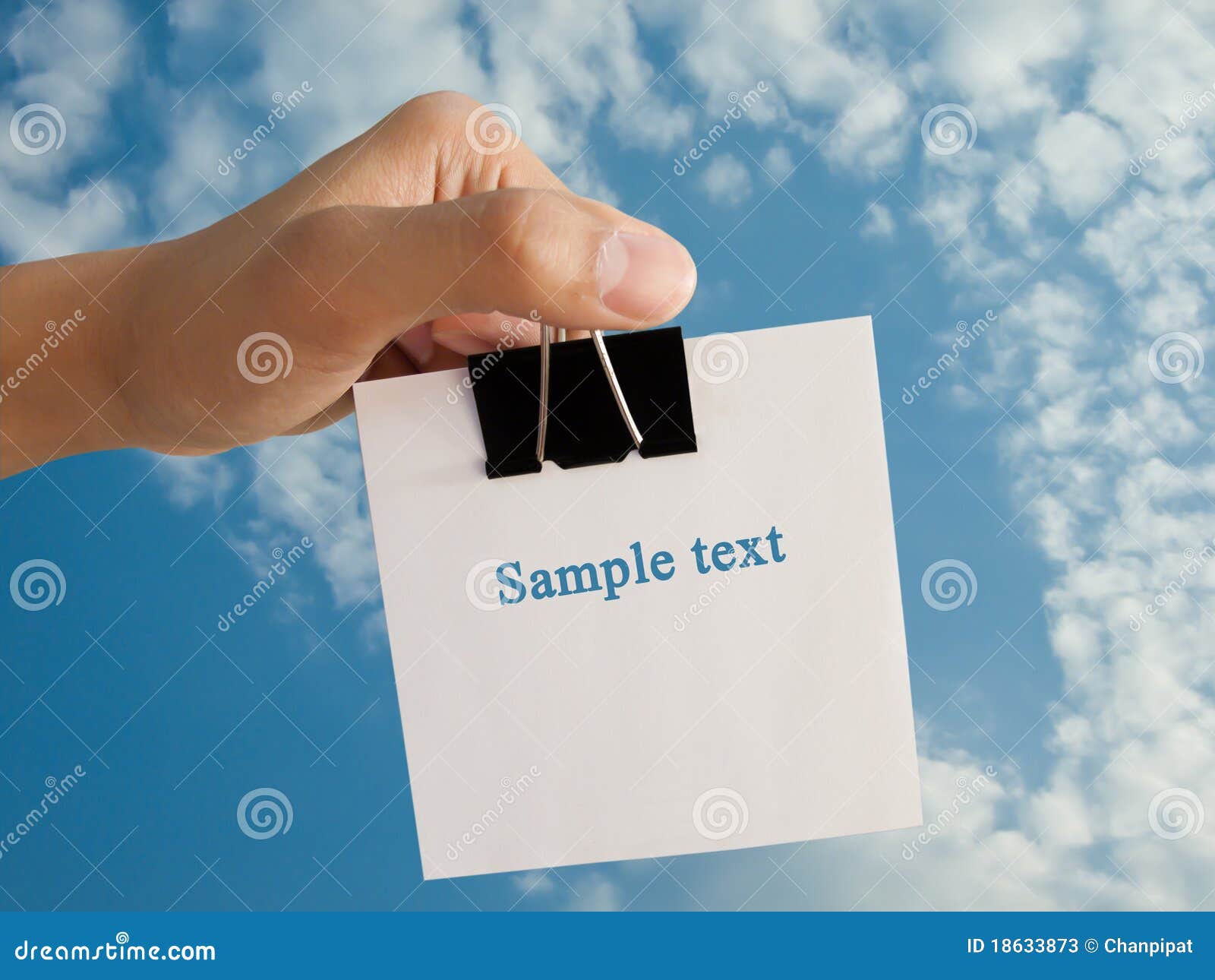 Hand holding a paper clip stock image. Image of businessman - 18633873