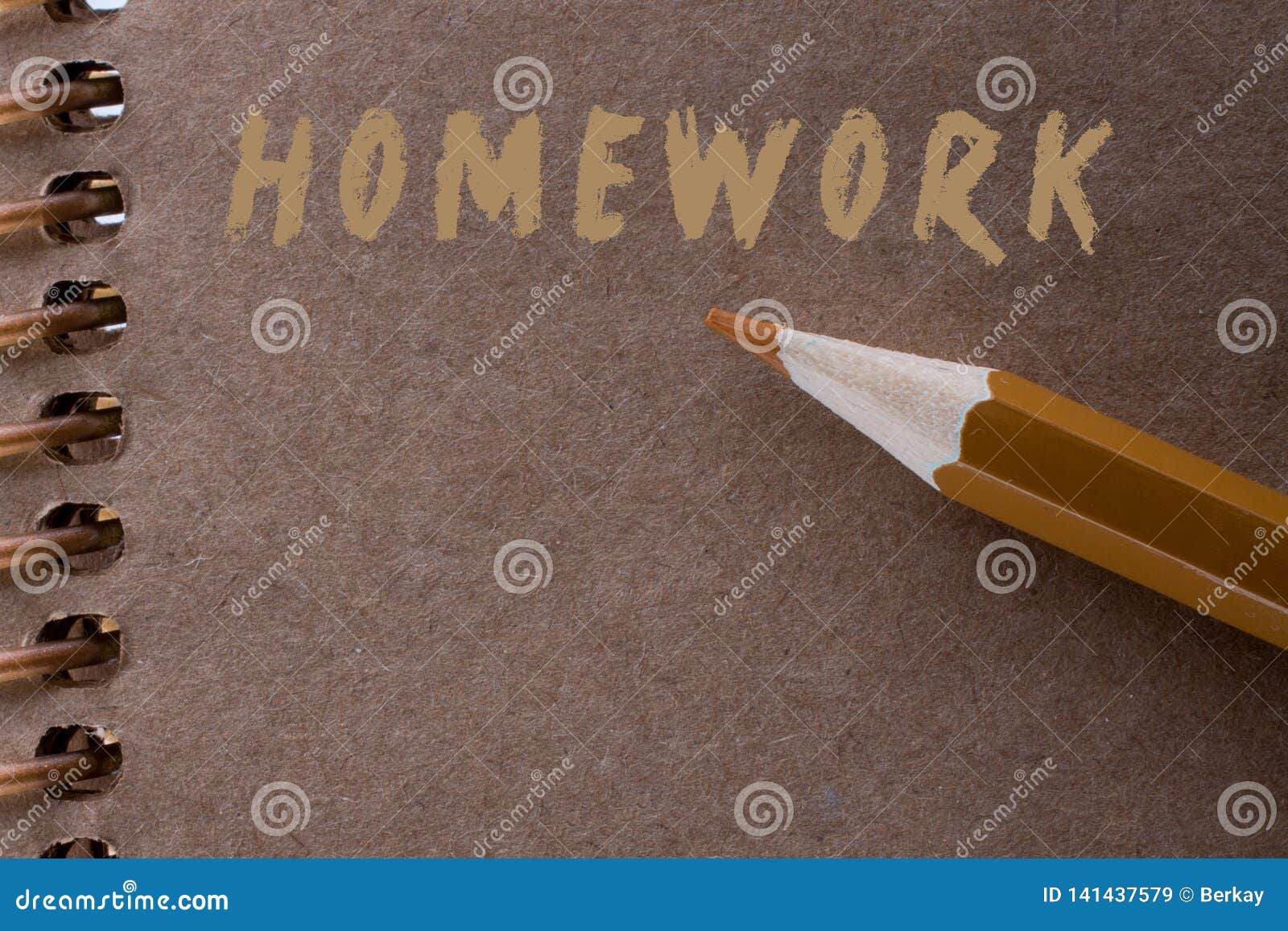 Hand Holding a Paper with Homework Label Stock Illustration ...