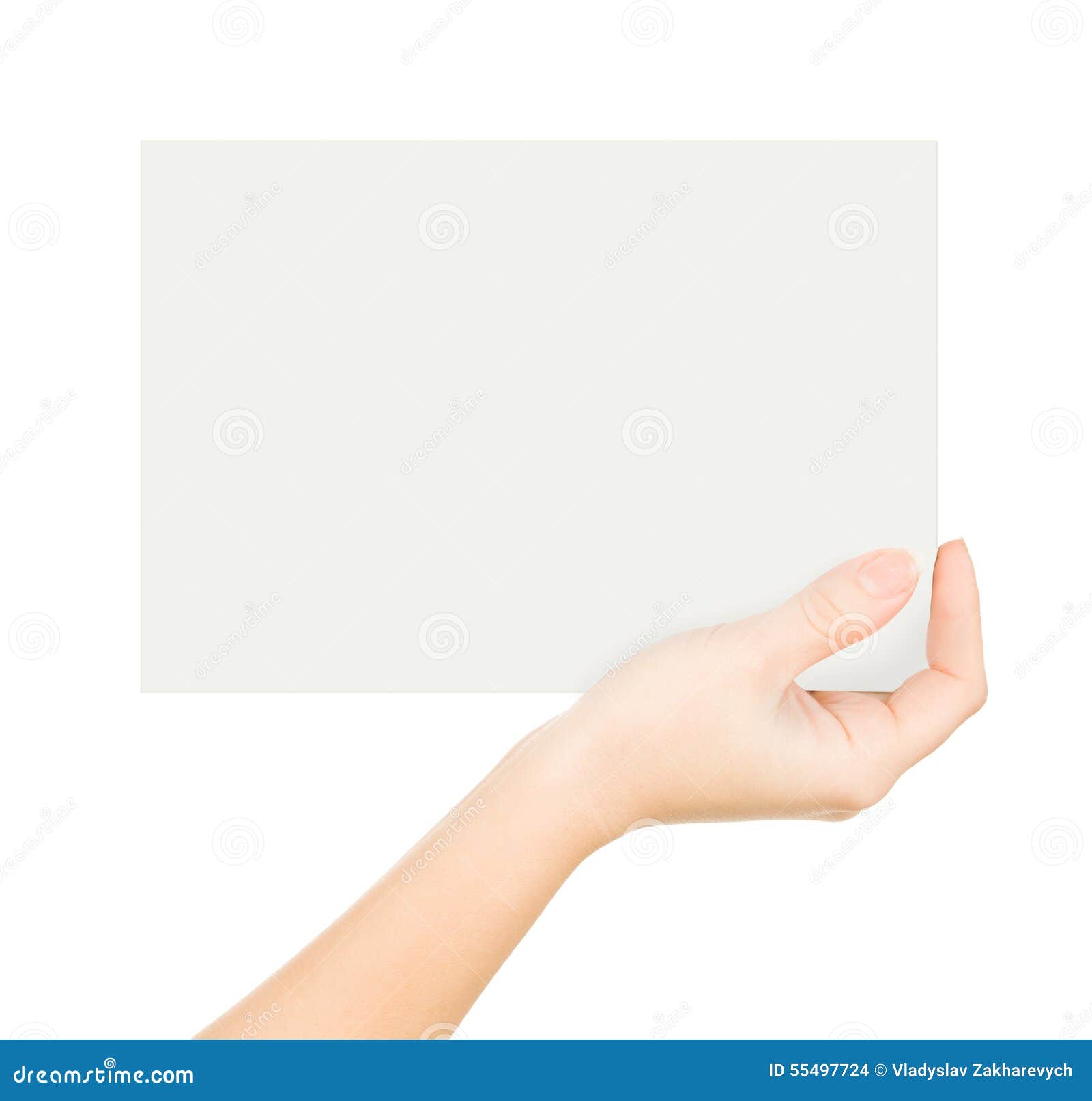 Hand holding paper stock photo. Image of advertisement - 55497724