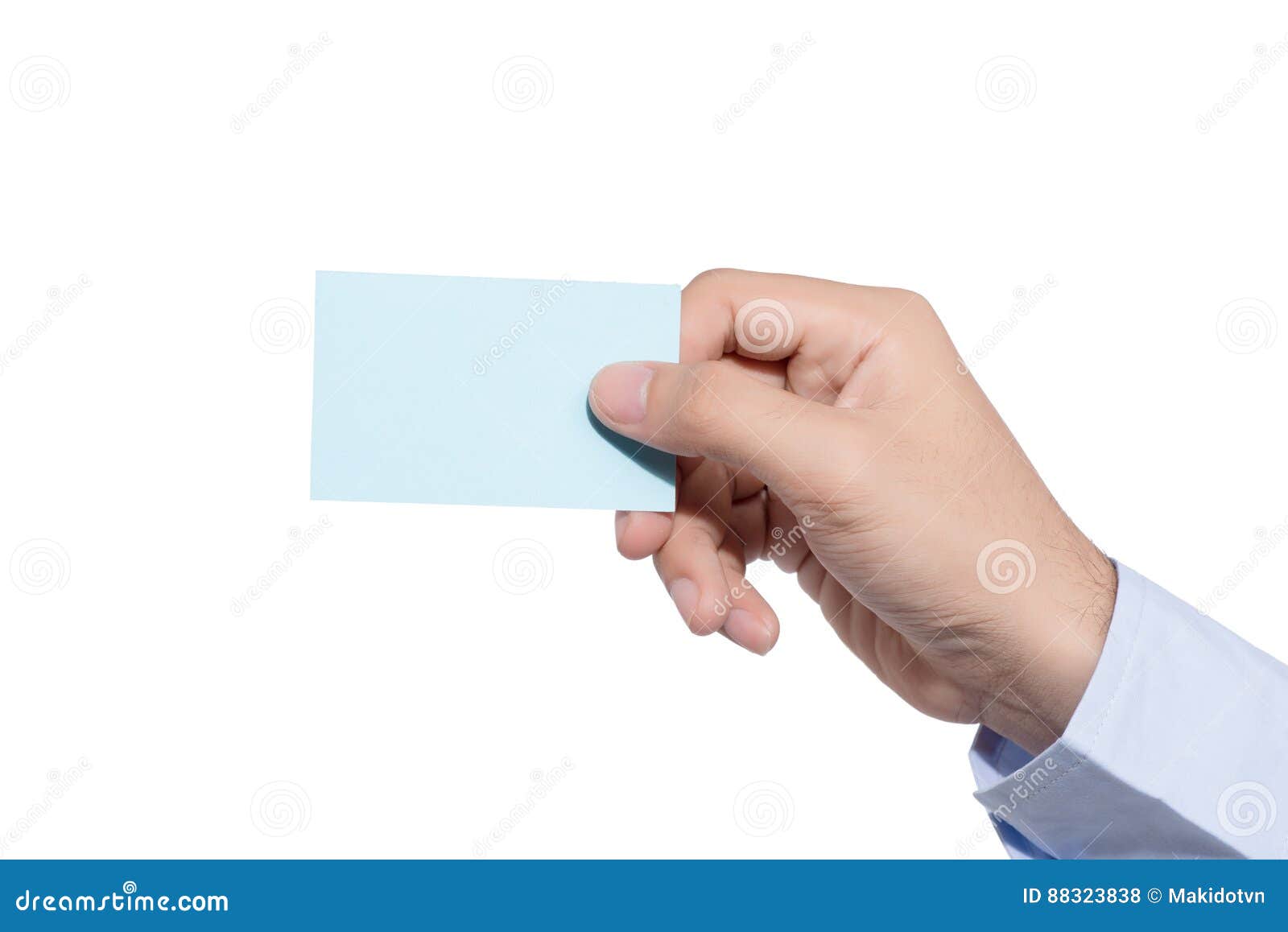 Hand Holding Paper Isolated on White Stock Photo - Image of marketing ...