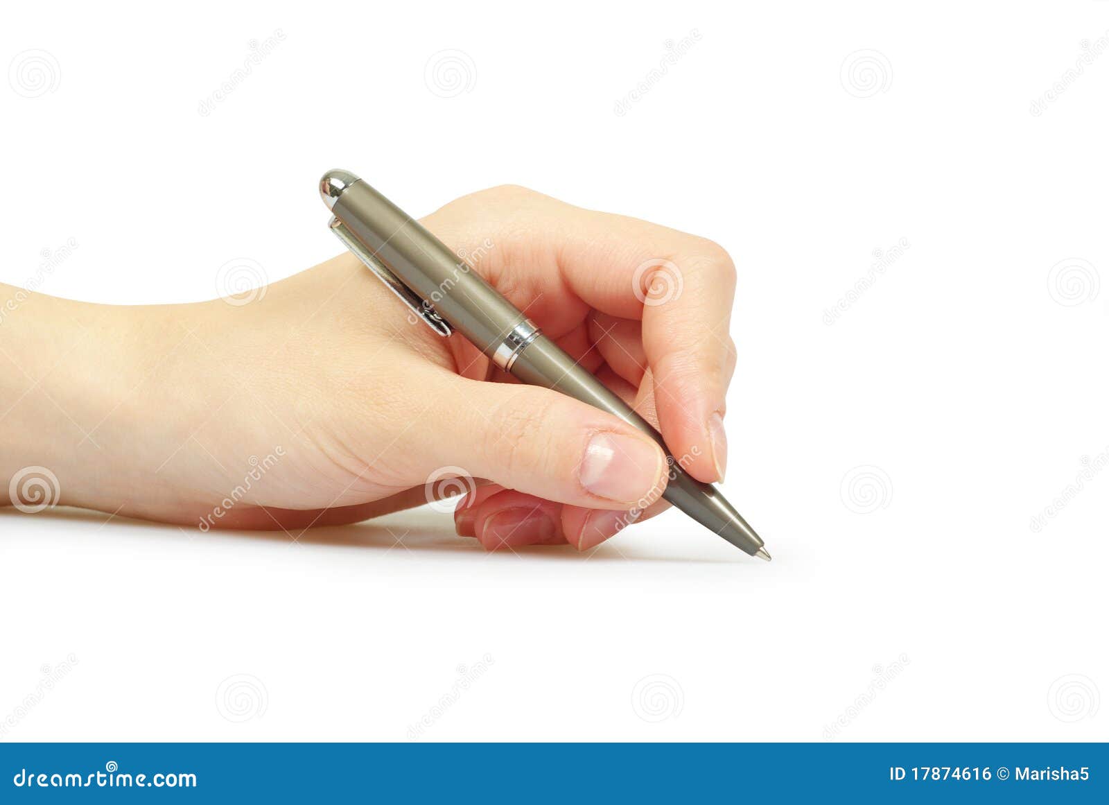 Hand holding pen stock photo. Image of gold, correspondence - 17874616