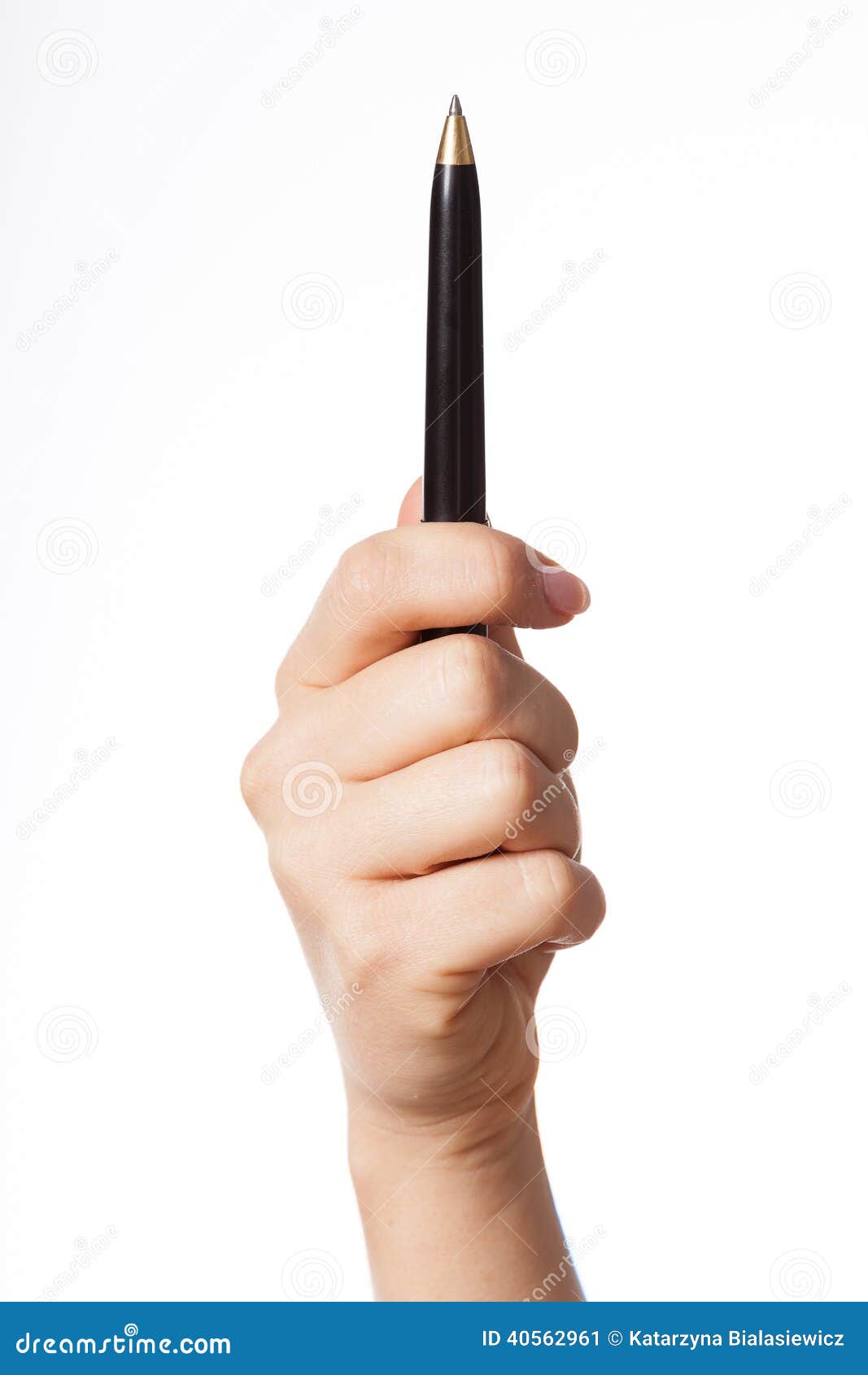 Hand holding pen stock image. Image of closeup, black - 40562961