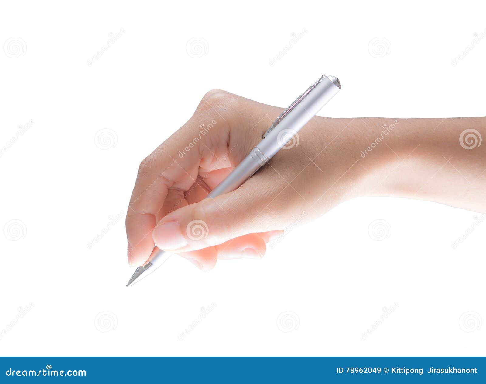Hand holding pen stock image. Image of showing, pointing - 78962049