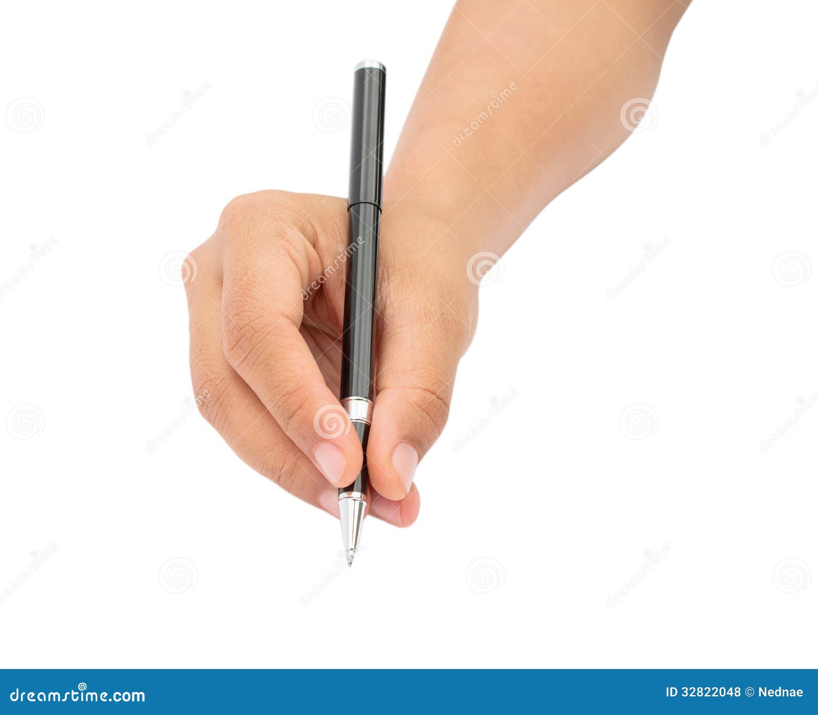 Hand Holding A Pen Royalty Free Stock Photos - Image: 32822048