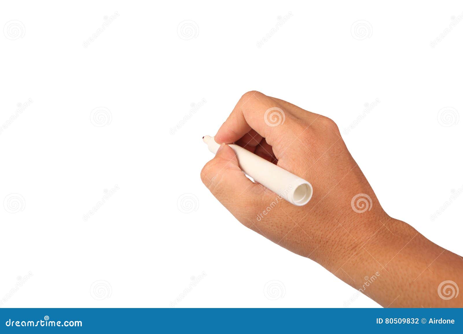 Hand Holding Pen in Writing Position Stock Photo - Image of closeup ...