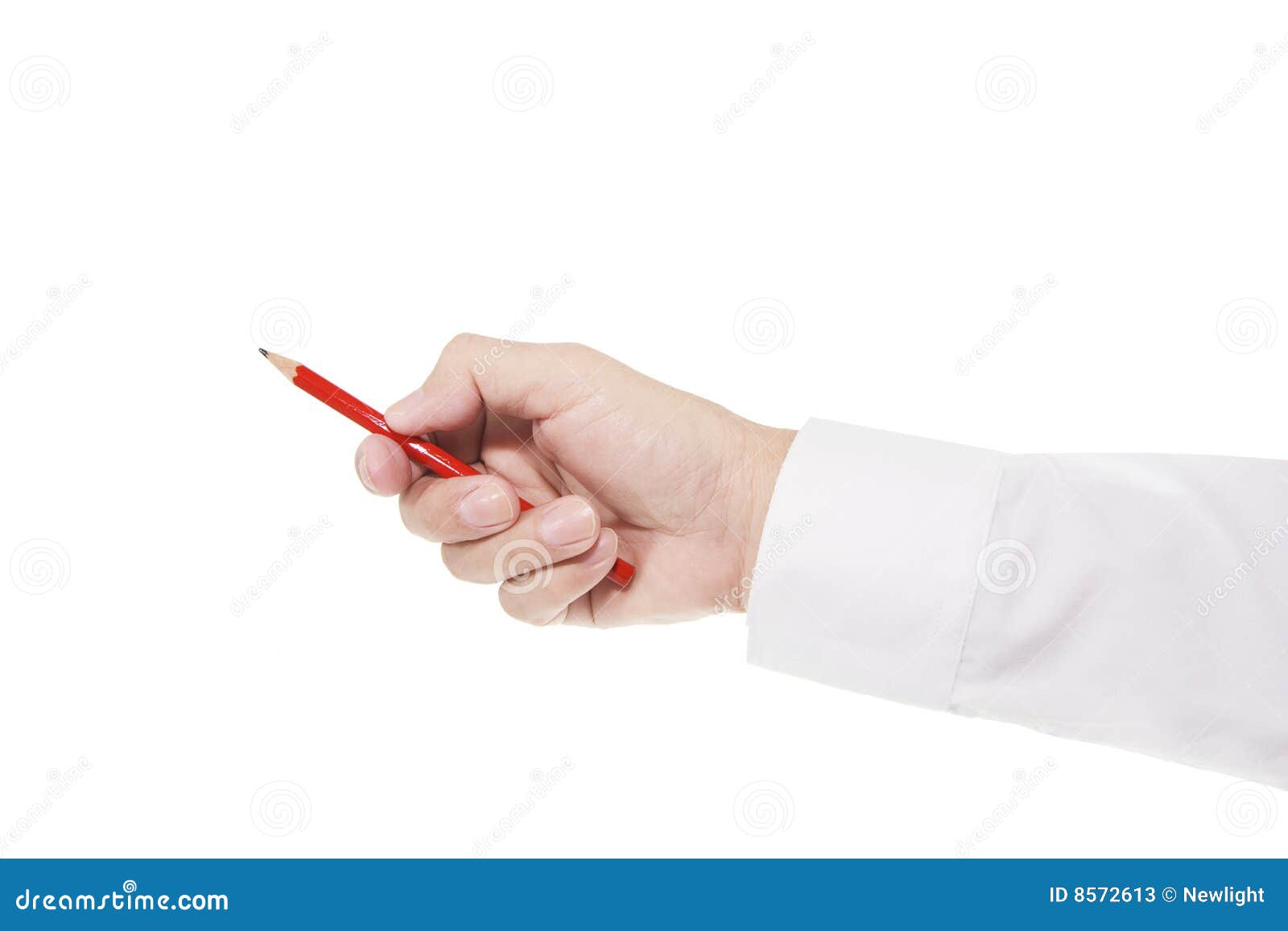 Hand Holding Pencil stock image. Image of fingers, hand - 8572613