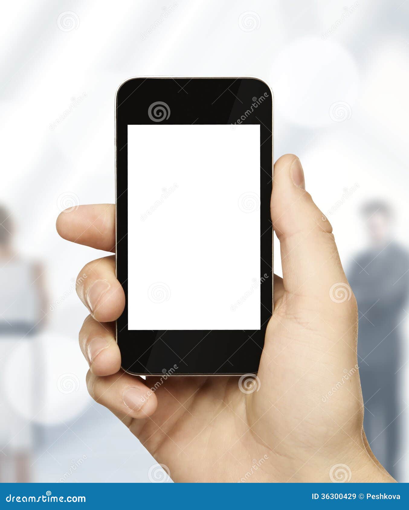 Hand holding phone stock image. Image of advertisement - 36300429