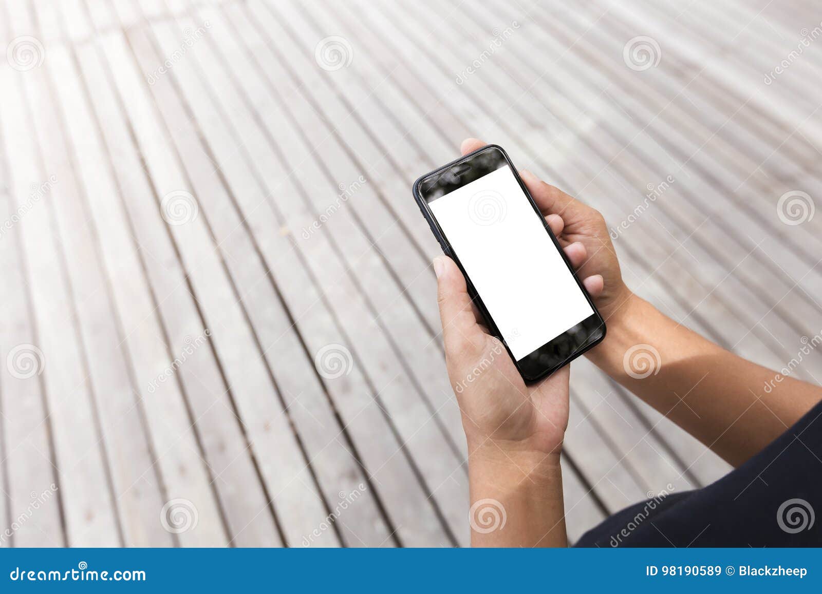 Hand Holding Phone Showing Screen Stock Image - Image of mock, mobile ...