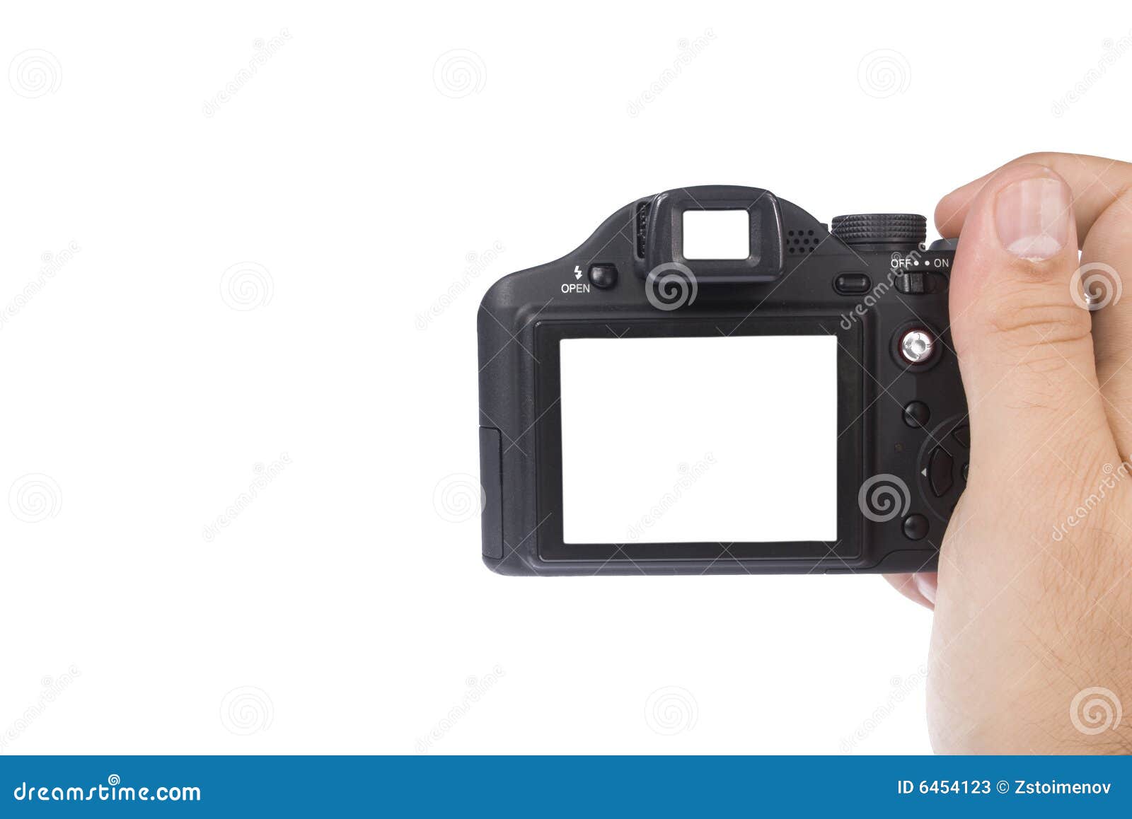 Hand holding photo camera stock image. Image of photographing - 6454123