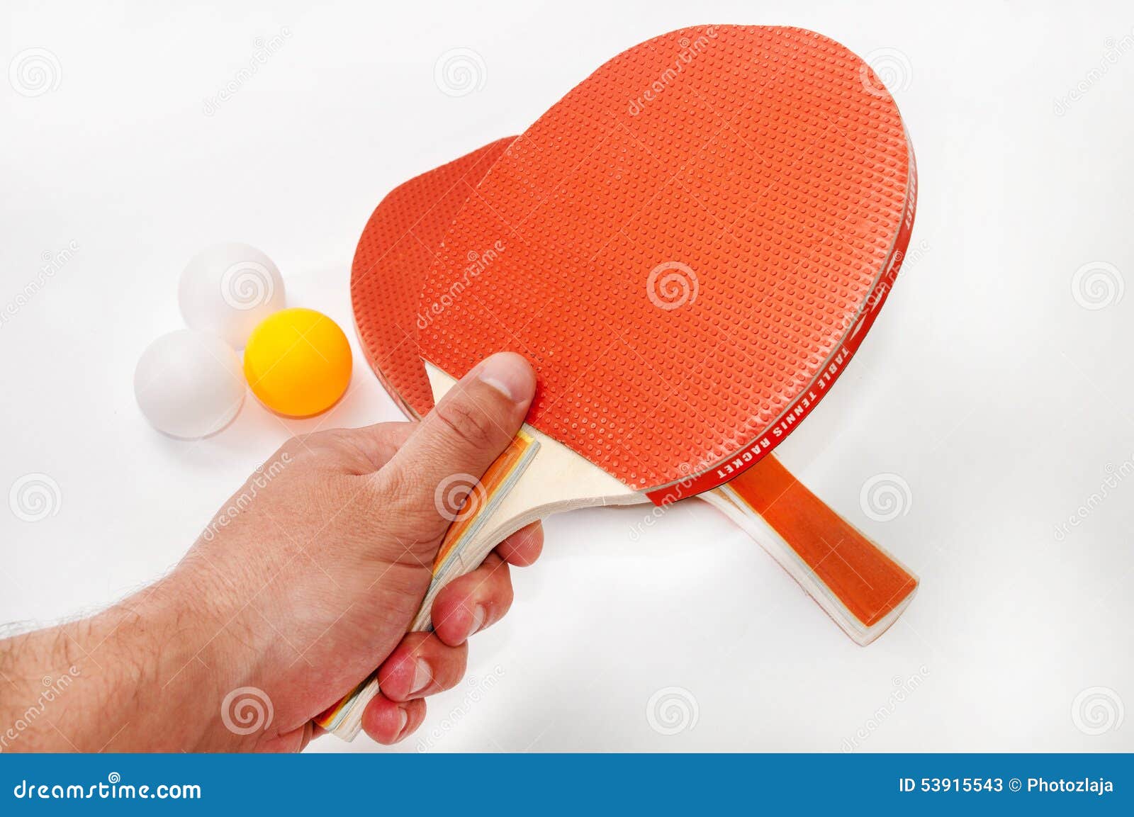 Hand Holding Ping Pong Racket Stock Image - Image of exercise, leisure ...
