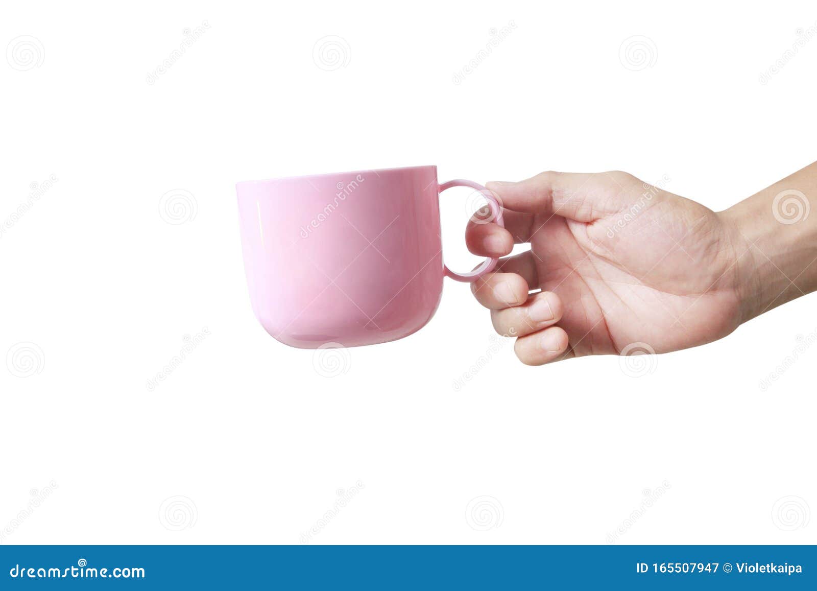 Hand Holding Plastic Cup Like a Pouring Stock Image - Image of beverage ...
