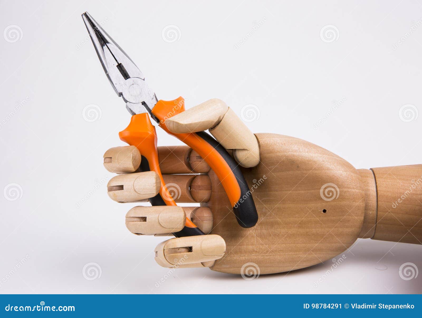 Hand holding a pliers stock image. Image of industry - 98784291