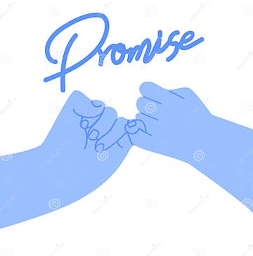 Hand Holding Promise Symbol Flat Design Vector Stock Vector ...