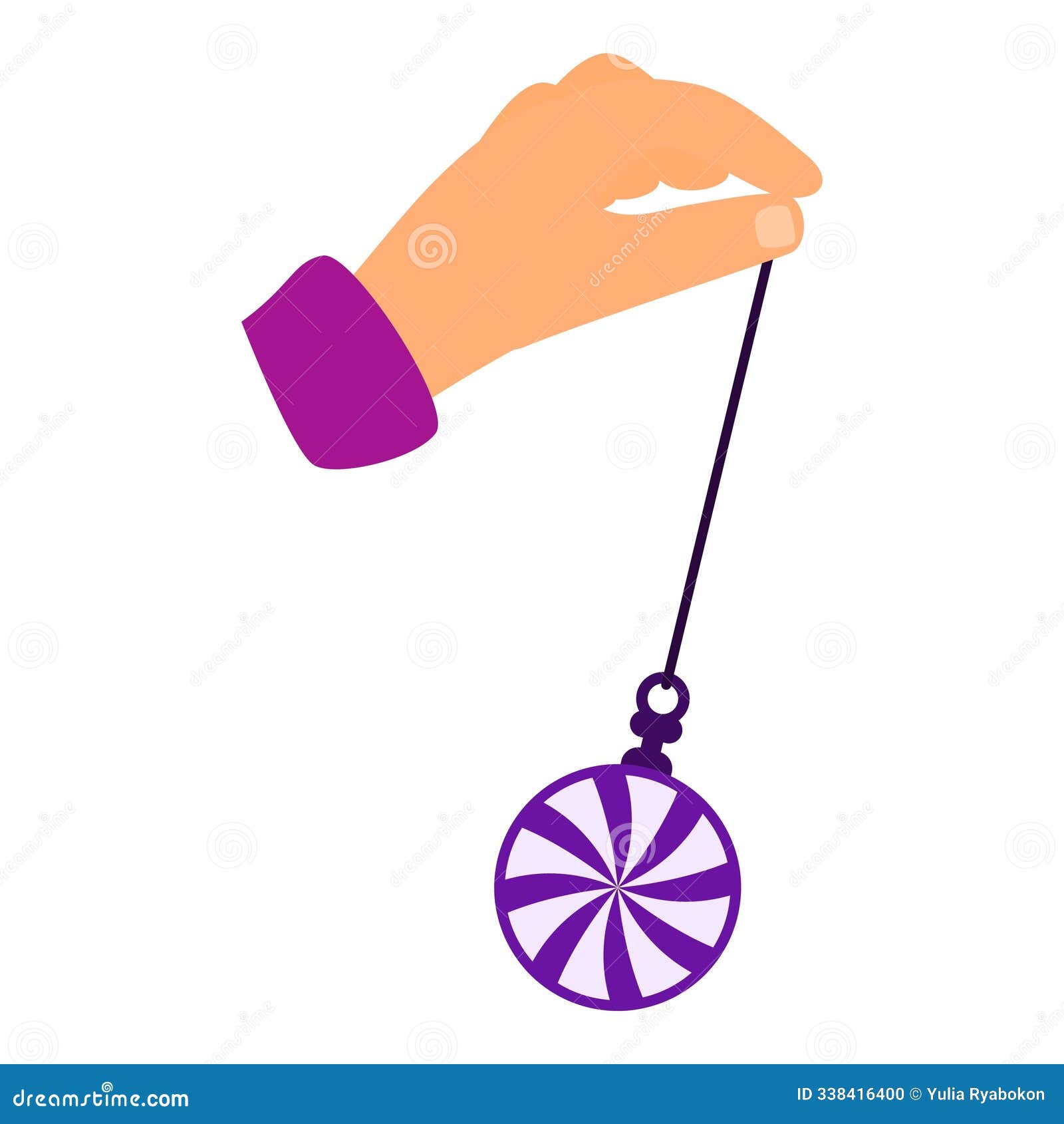 Swinging Hypnosis Pendulum Icons Set. Set Of Pendulum Icons Showing ...