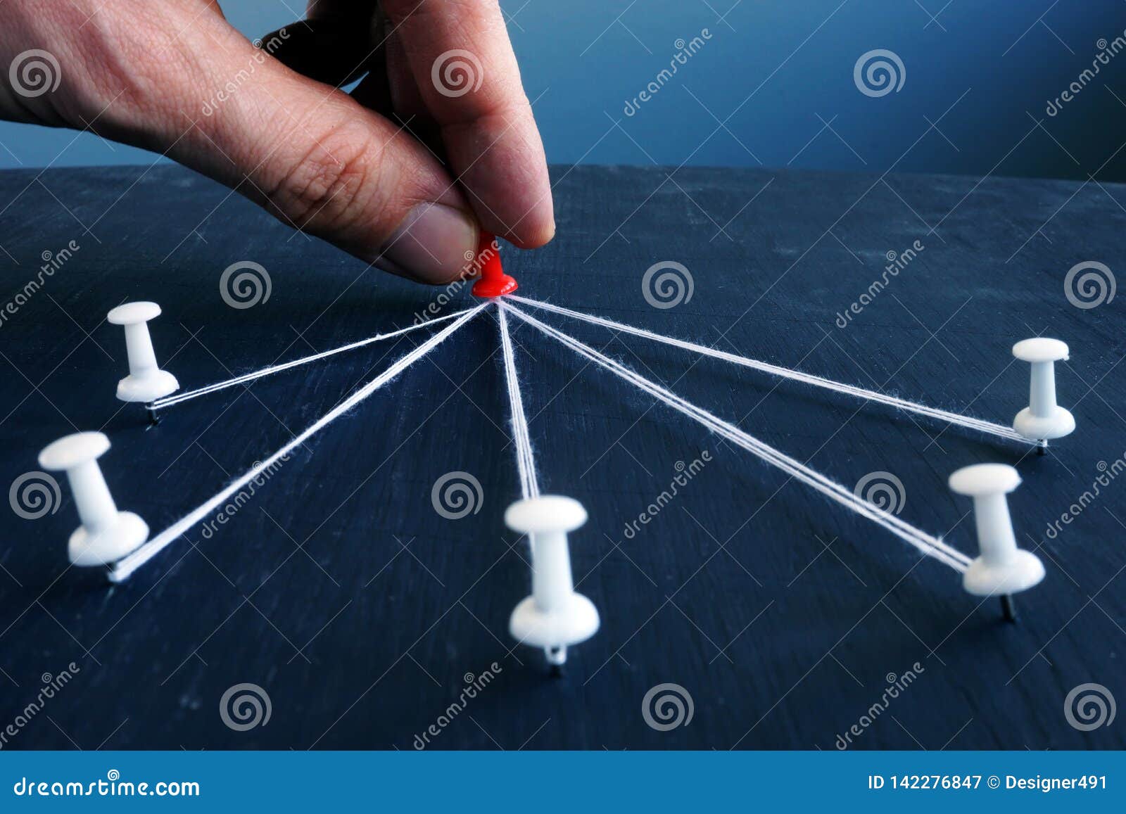 Hand Holding Push Pin. Be Boss and Leader Stock Image - Image of ...