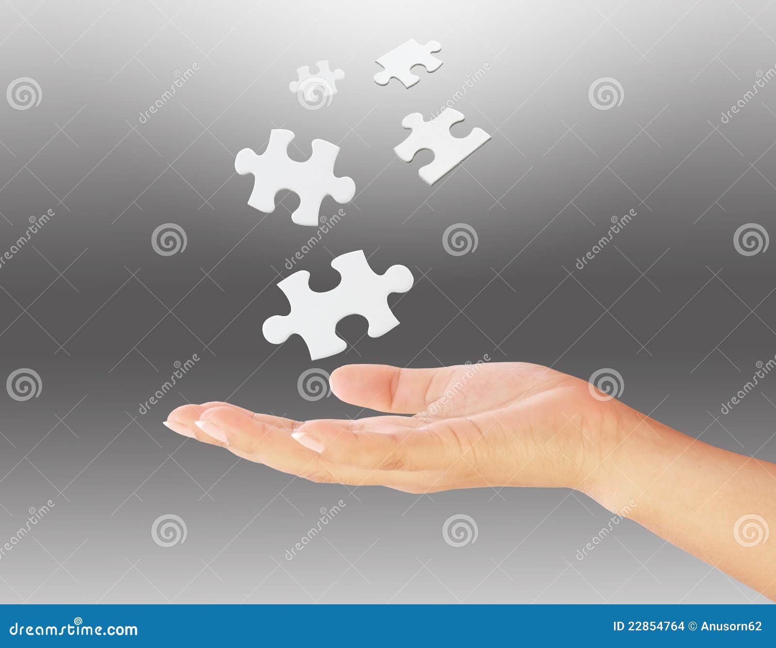 Hand Holding a Puzzle Pieces. Stock Photo - Image of concept, unique ...