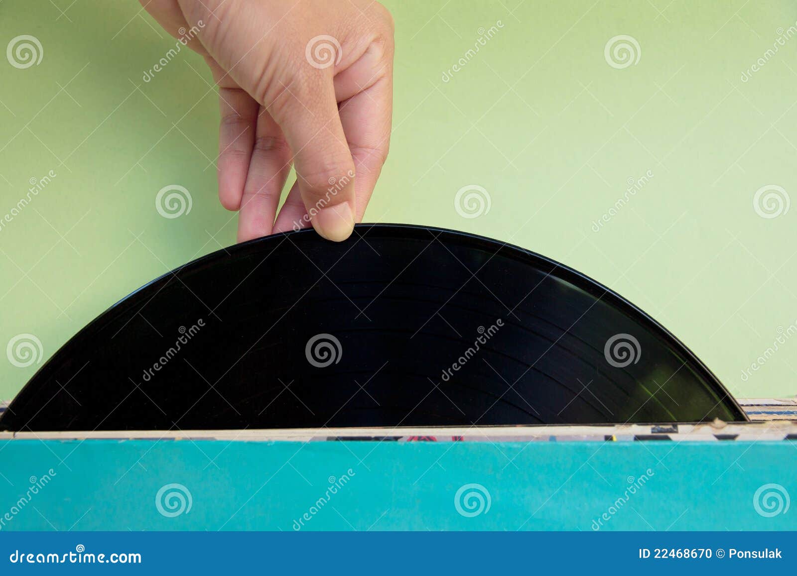 Hand Holding a Record stock photo. Image of music, vintage - 22468670