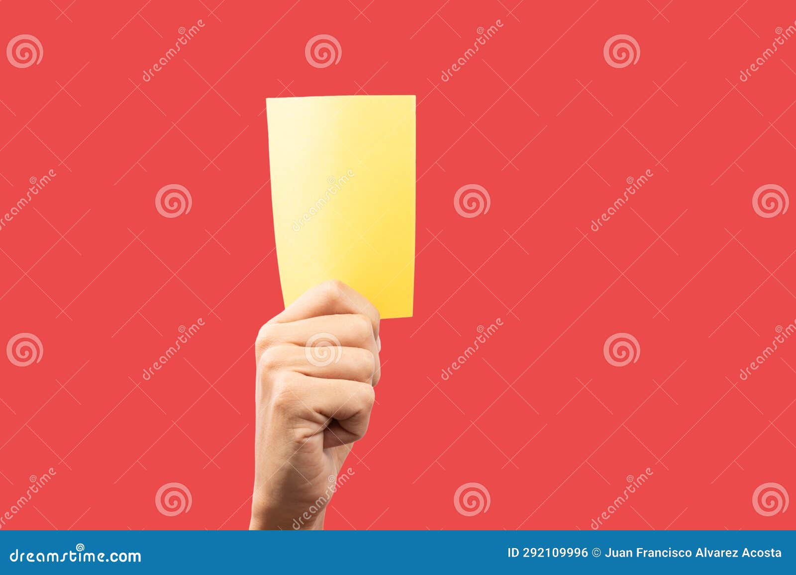 Hand Holding a Red Card Isolated on Red Background Stock Photo - Image ...
