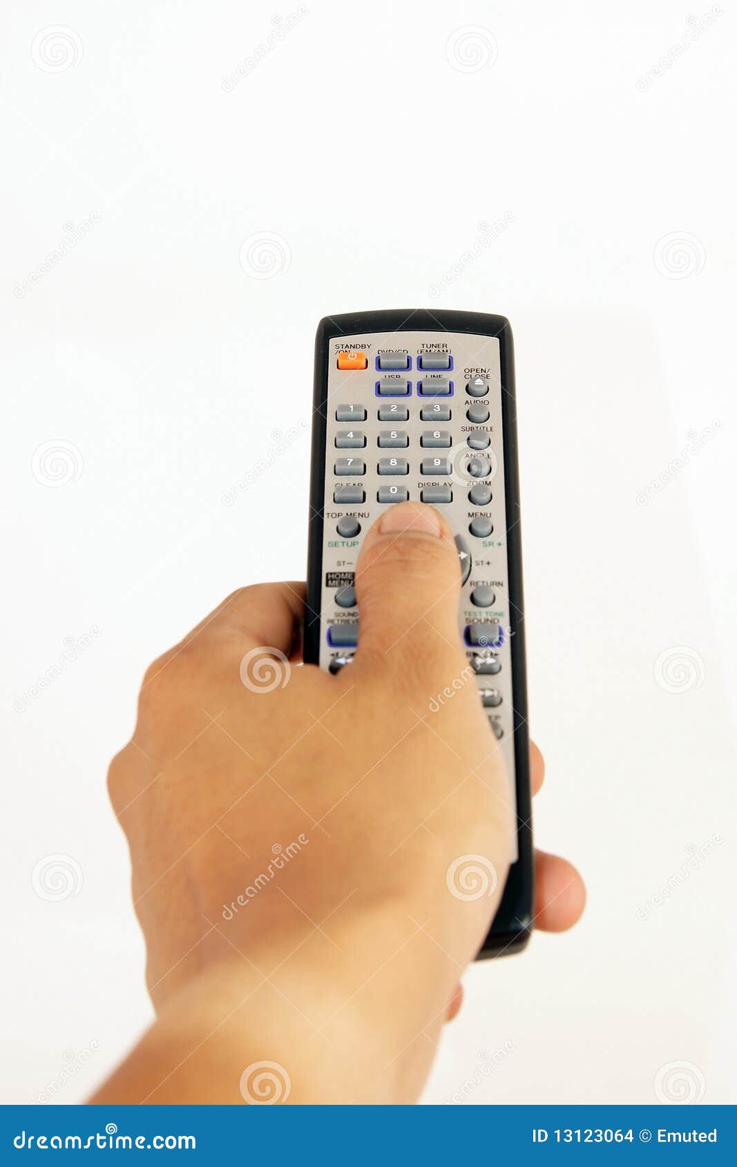Hand Holding Remote stock photo. Image of controller - 13123064