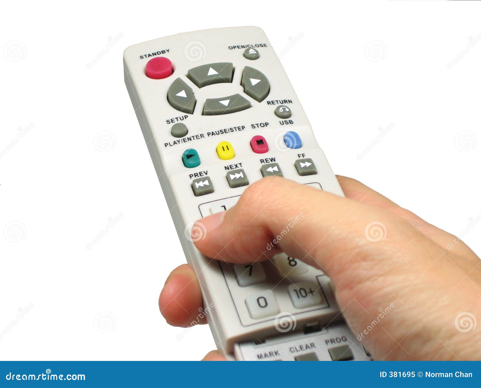Hand holding a remote stock image. Image of flick, audience - 381695