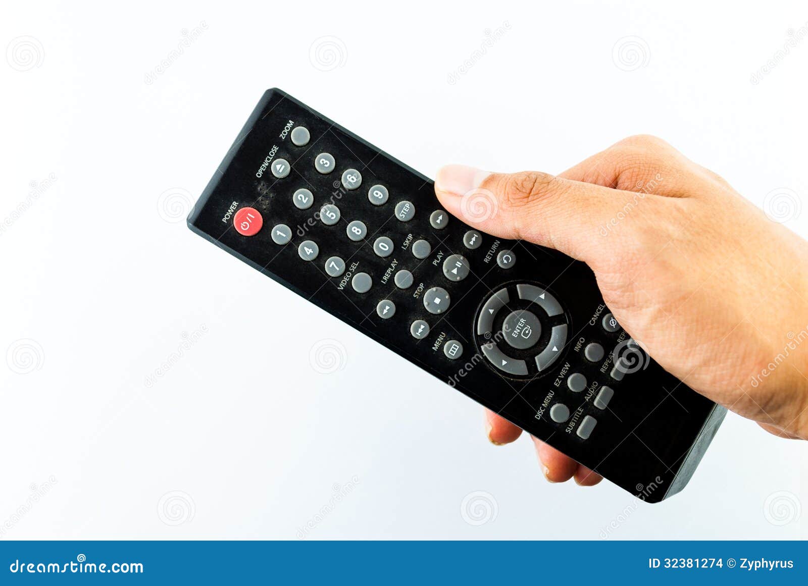 Hand Holding Remote Console Stock Photo - Image of communication ...