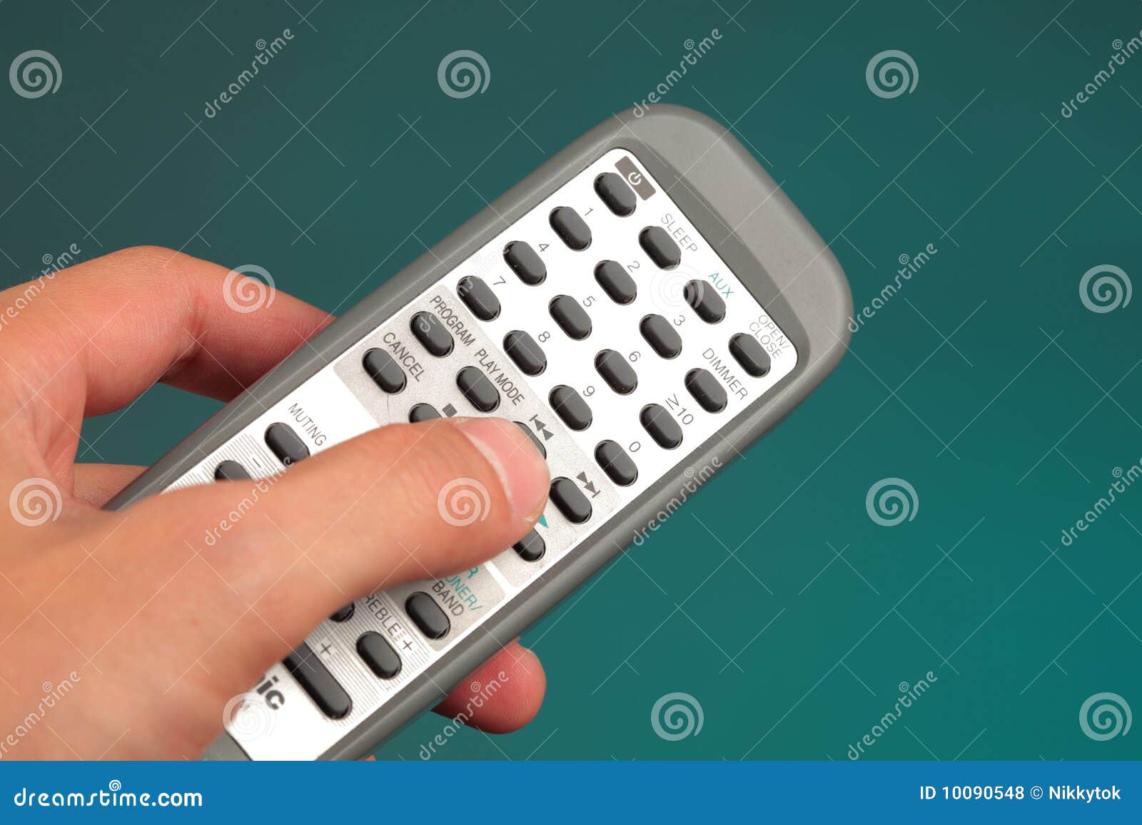 Hand Holding a Remote Control Stock Photo - Image of digital ...