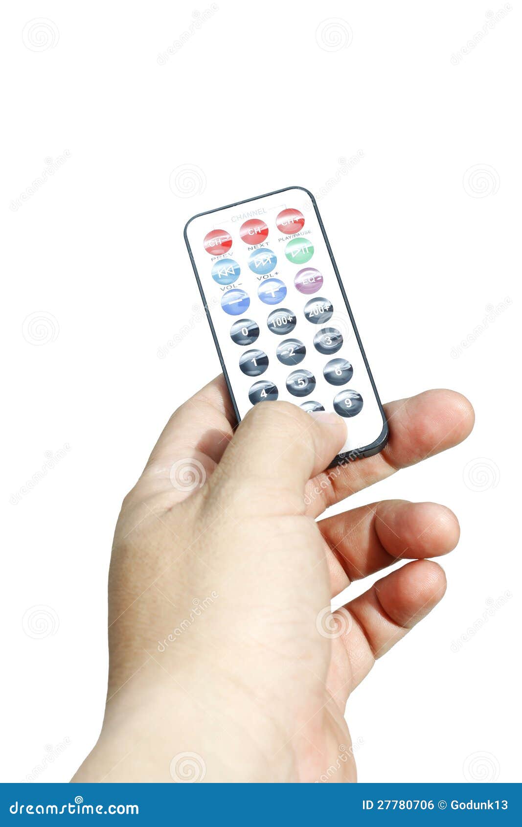 Hand Holding Remote Control Stock Photo - Image of media, remote: 27780706