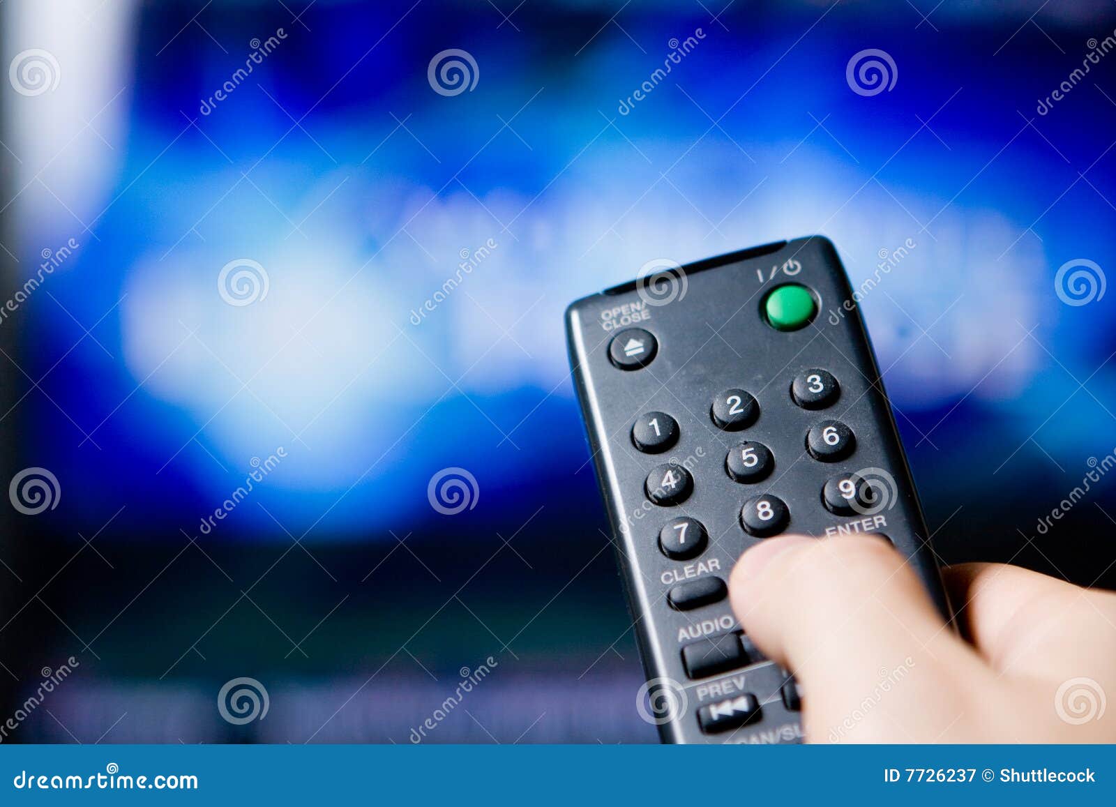 Hand Holding a Remote Control Stock Image - Image of leisure, hdtv: 7726237