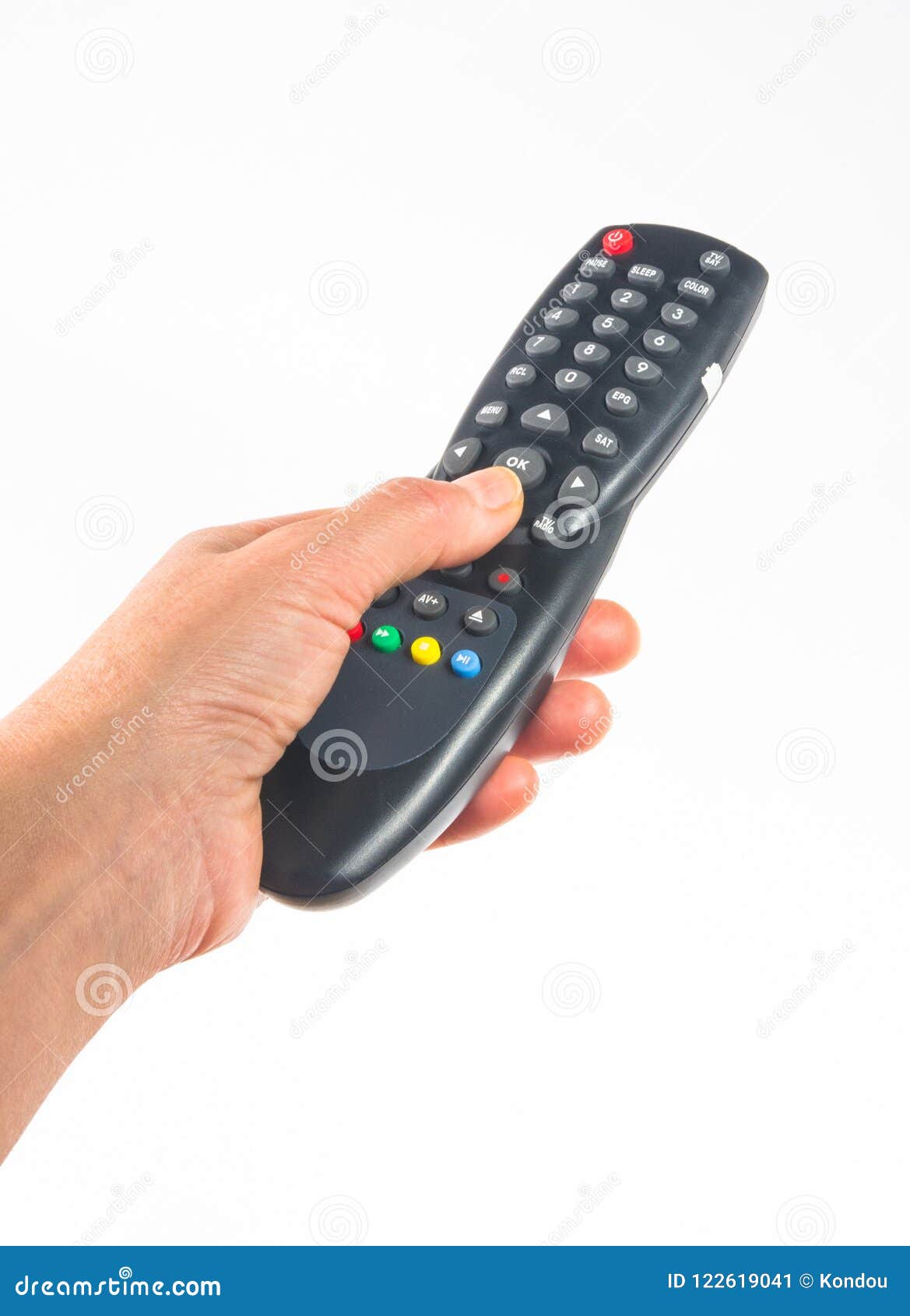 Hand Holding a Remote Control Stock Image - Image of equipment, hold ... Hand Holding a Remote Control Stock Image - Image of equipment, hold ...