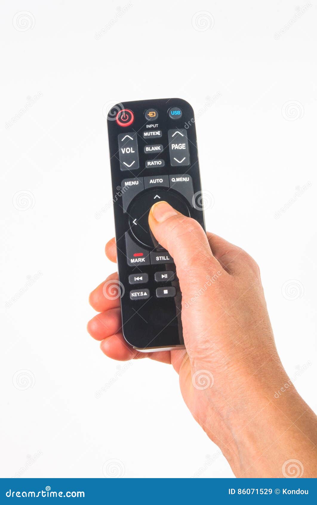 Hand Holding a Remote Control Stock Image - Image of human, hand: 86071529