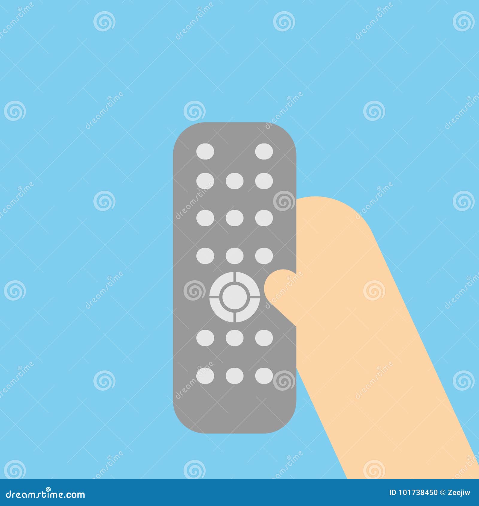 Hand Holding Remote Control Stock Vector - Illustration of concept ...
