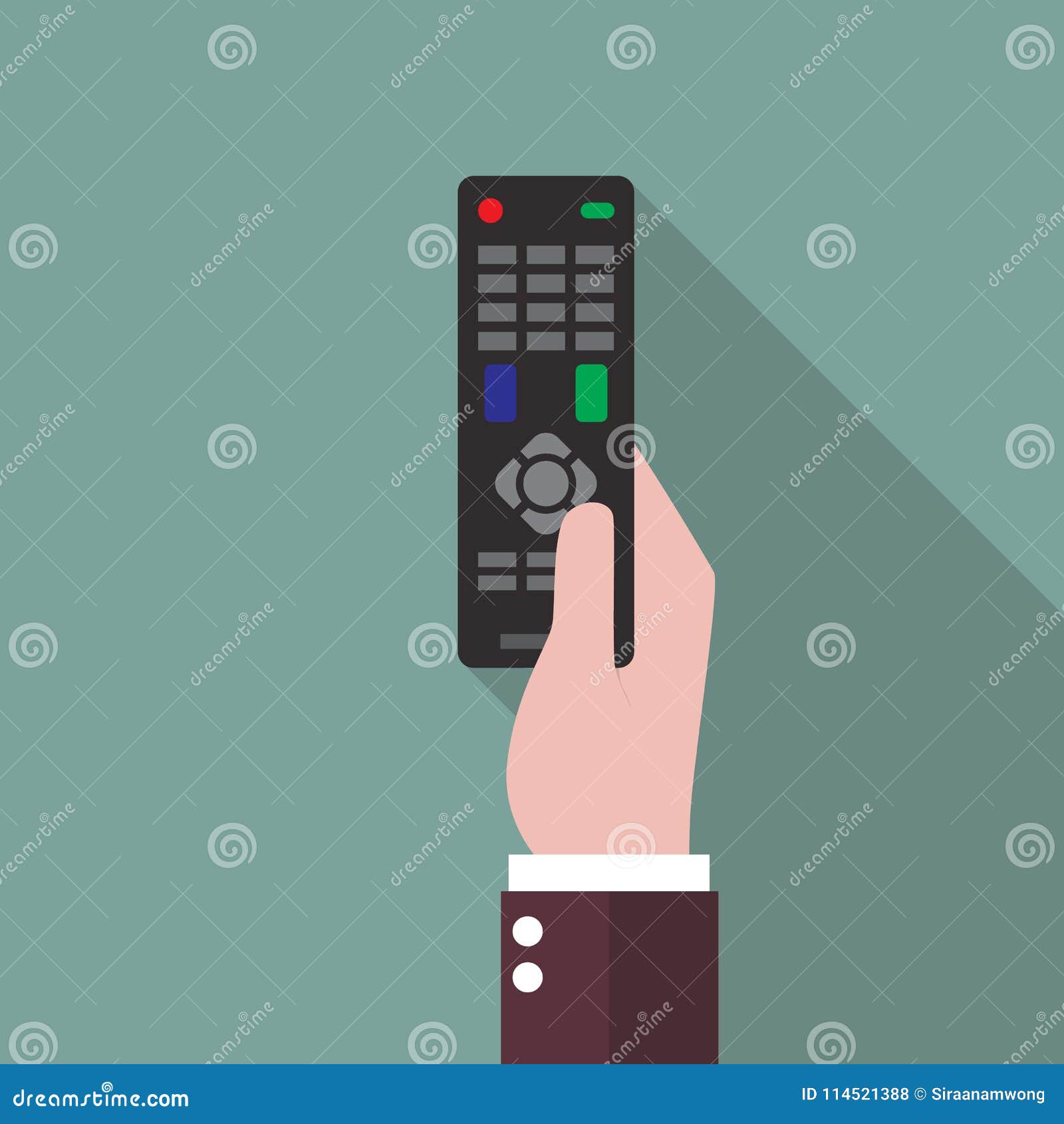 Hand Holding Remote Control Stock Vector - Illustration of multimedia ...