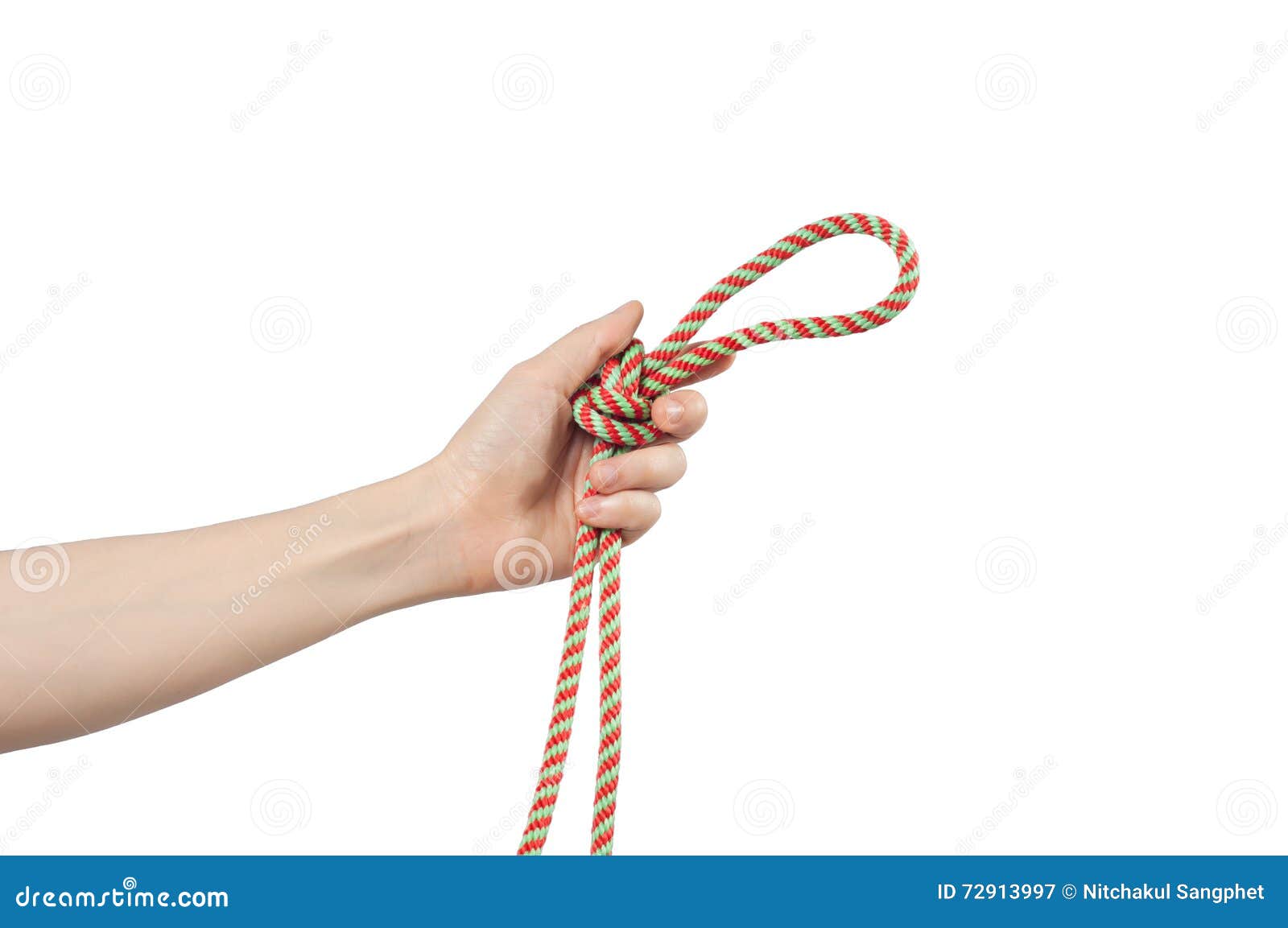 Hand Holding the Rescue Rope. Stock Image - Image of people, hold: 72913997