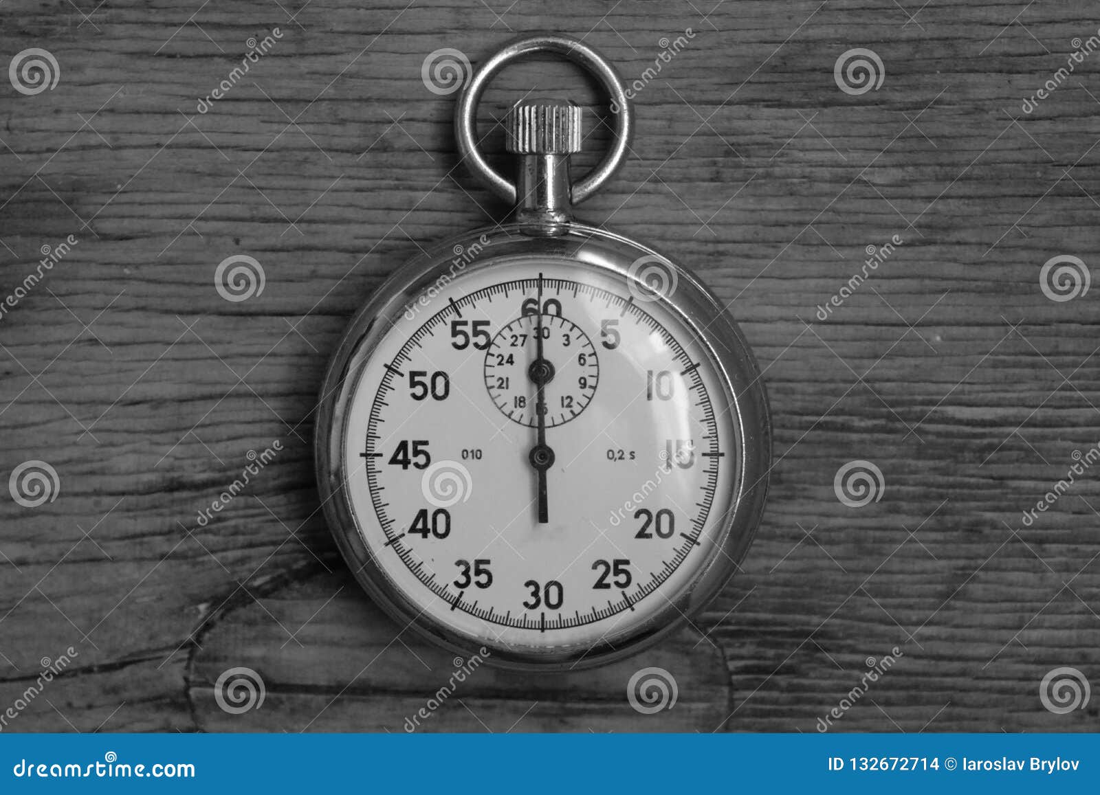 Retro Stopwatch On Rustic Background Royalty-Free Stock Photo ...