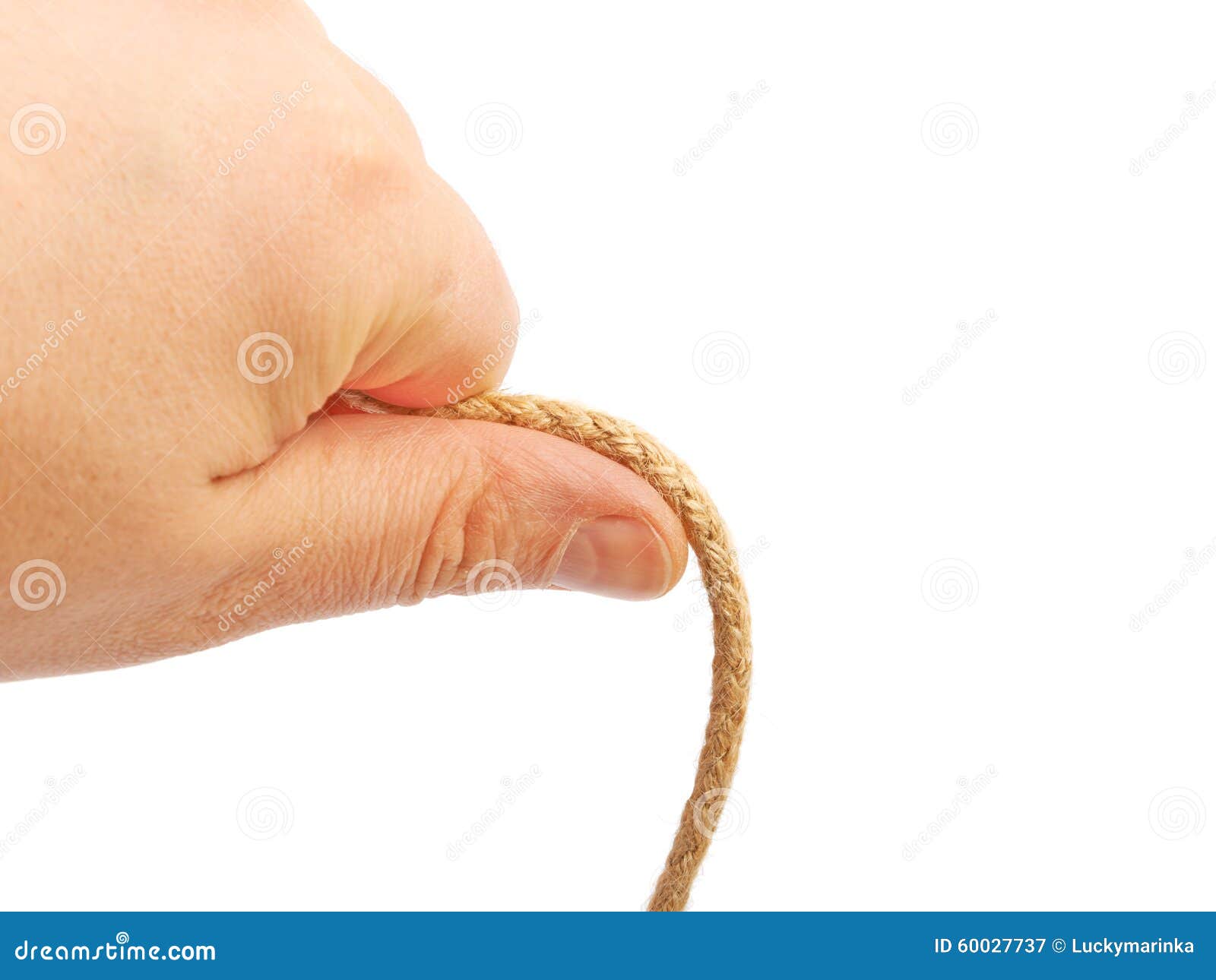 Hand Holding Rope Stock Photo - Image: 60027737