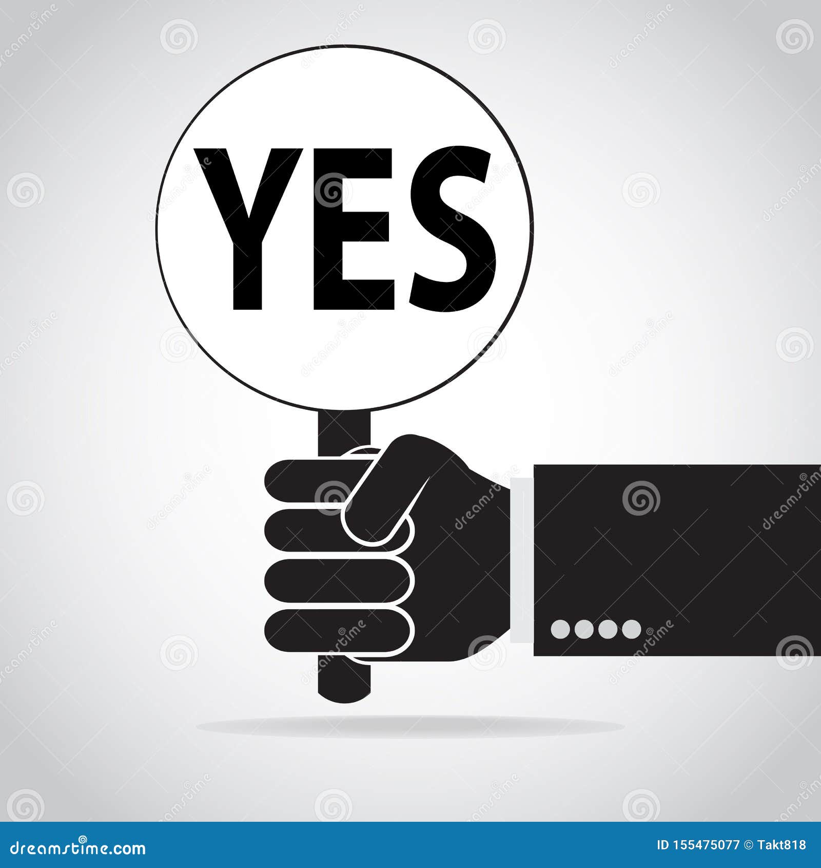 Hand Holding Round Sign Icon Stock Vector - Illustration of circle ...